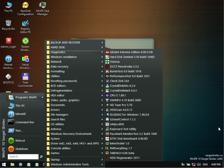 Windows PE alternative builds | techlogist.net
