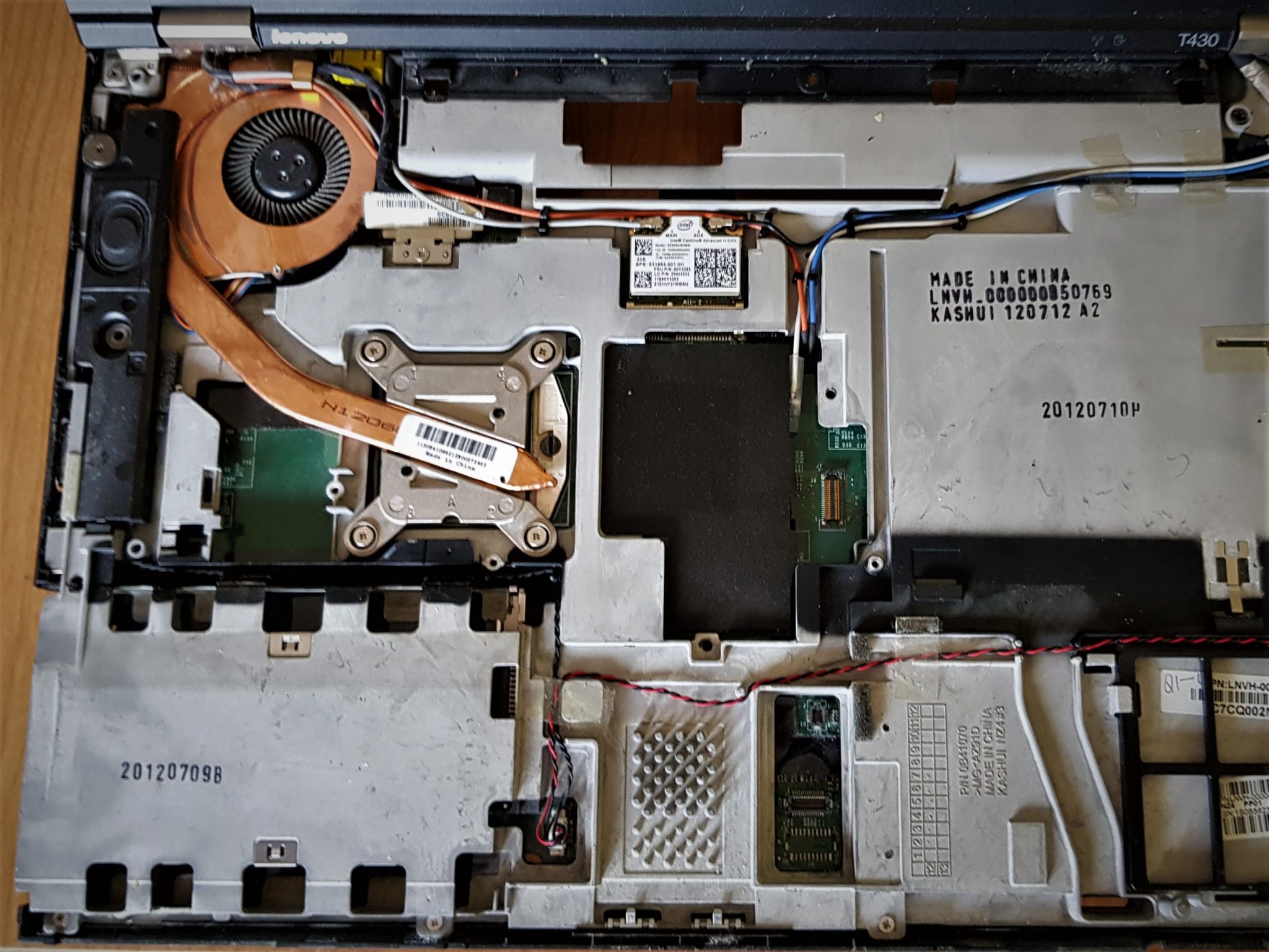 Lenovo T430 Heatsink-Fan swap | techlogist.net