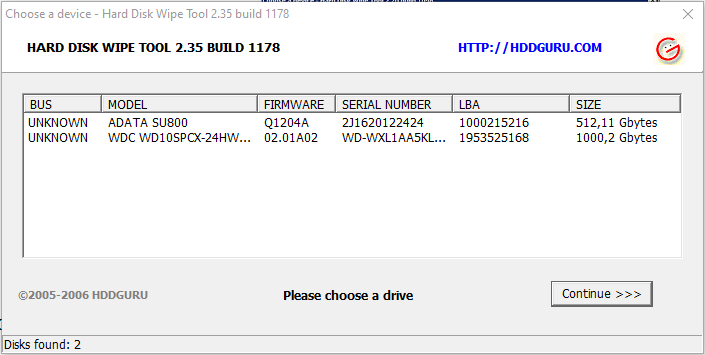 HDD Wipe Tool | techlogist.net