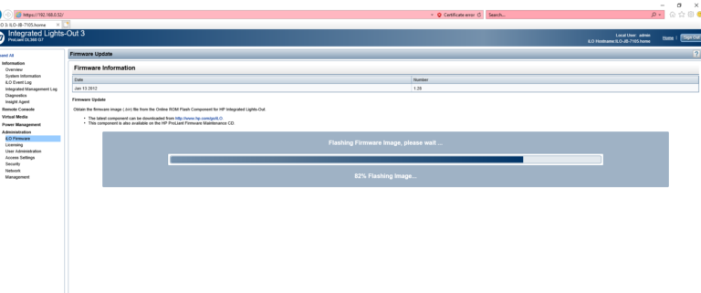 Configure and update HP iLO 3 | techlogist.net